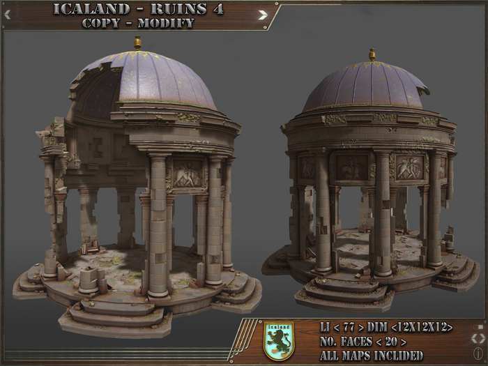 Second Life Marketplace - Icaland - Ruins 4 CM